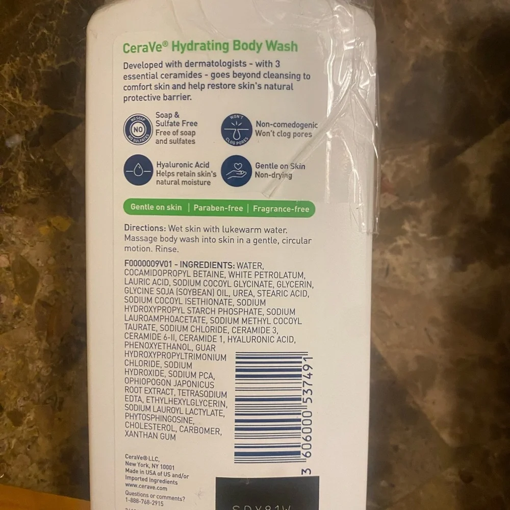 CeraVe | Skincare | Cerave Hydrating Body Wash 2 Bottles New 6 Oz White ...